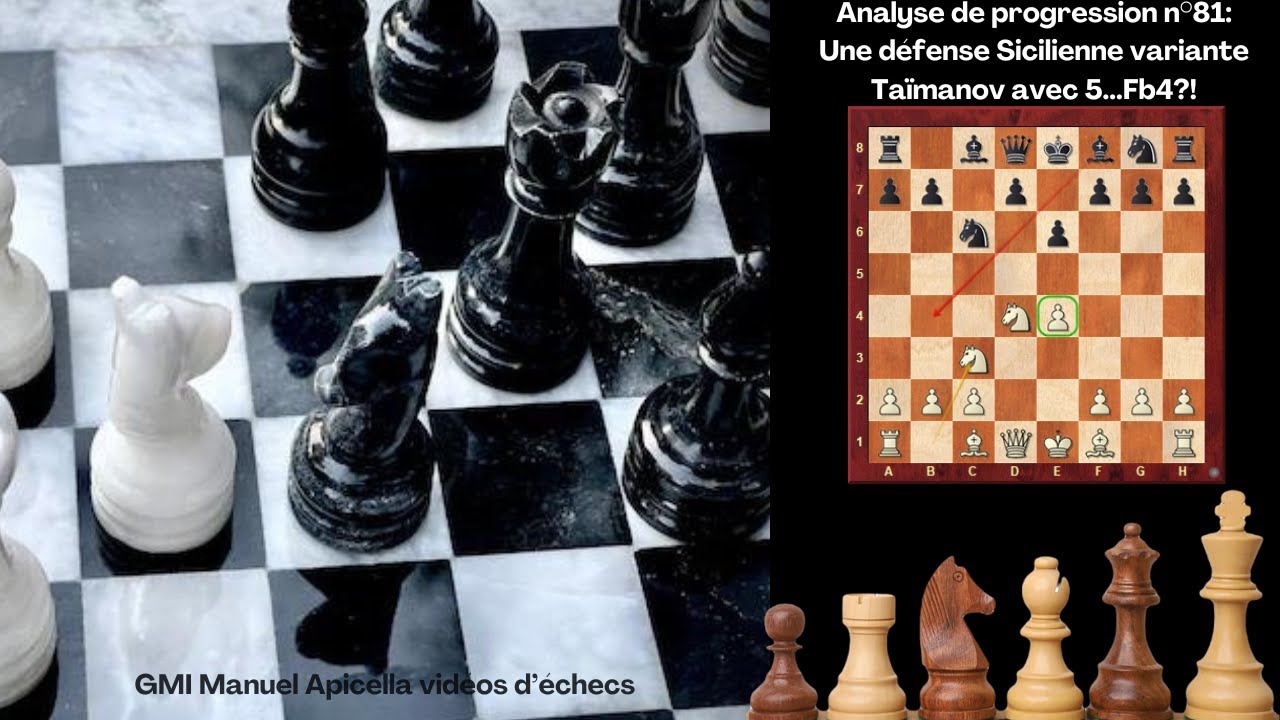 Analyse de progression n°81: Une défense Sicilienne variante Taïmanov ...