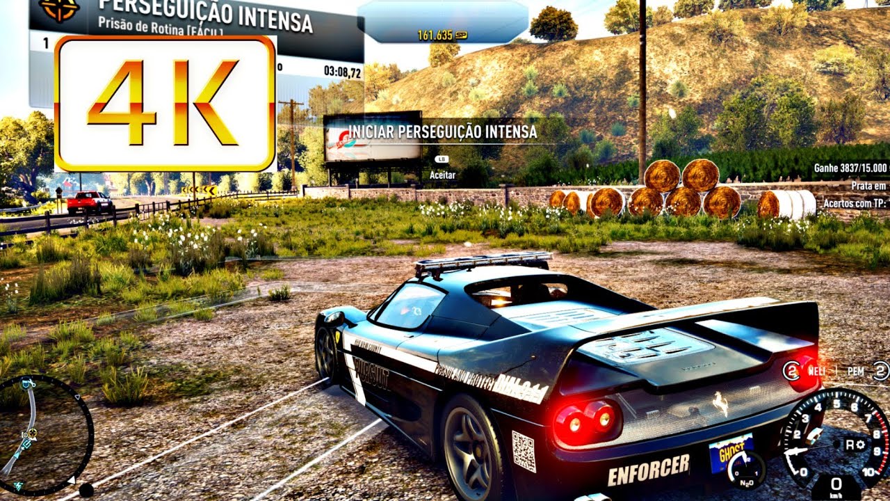 4K ULTRA HD FERRARI F50 POLICE NFS PC Rivals - YouTube