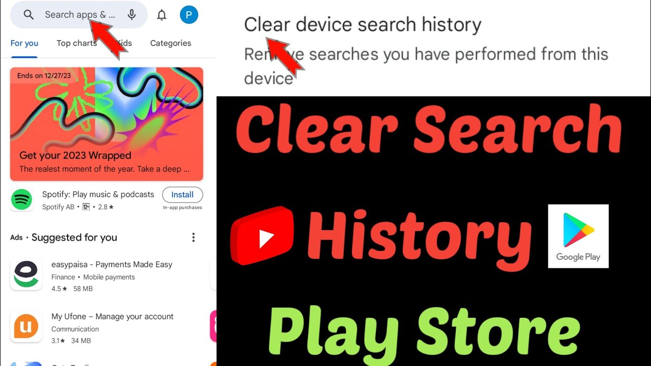 Play Store Search History Delete Karne Ka Tarika 2024||How To Clear ...