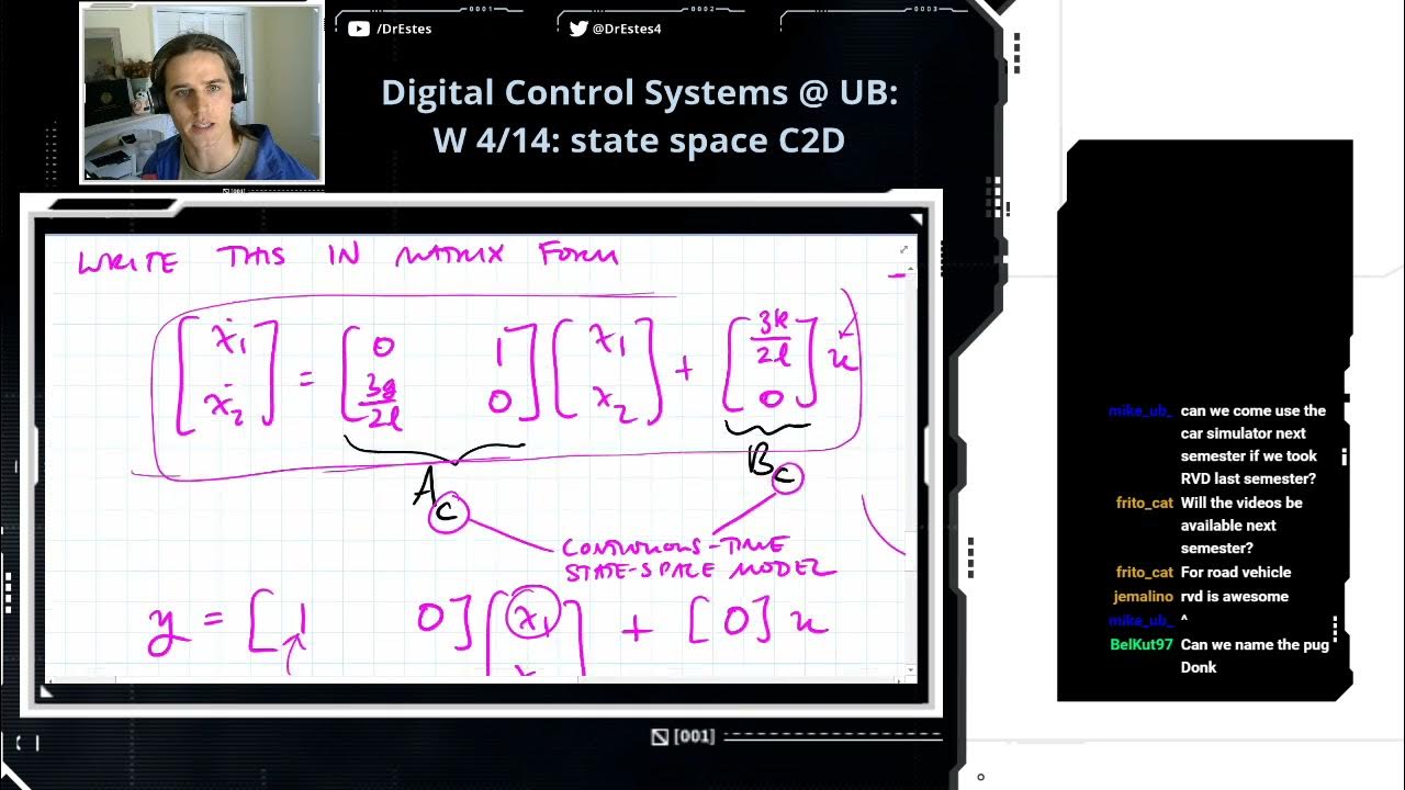 Digital Control Systems (4/14): Converting a continuous state-space ...