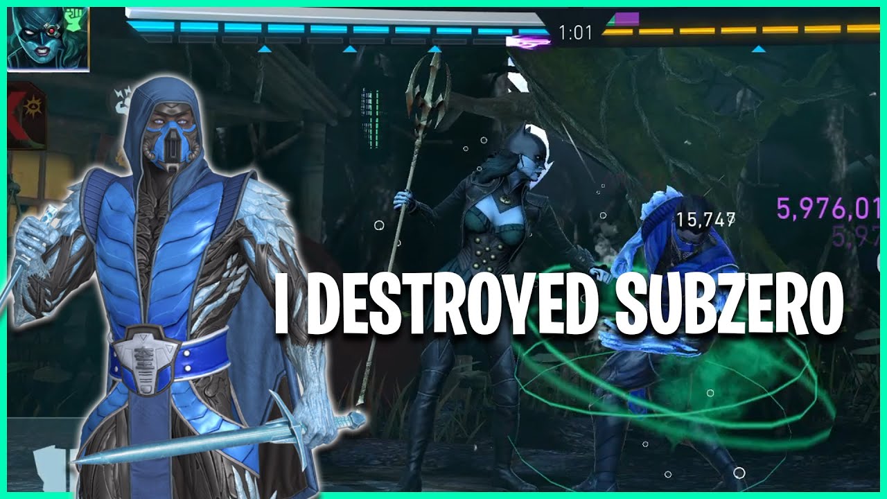 Injustice 2 Mobile | Boss Subzero Down | Chaos | Kingdom Of Madness | Solo Raids - YouTube