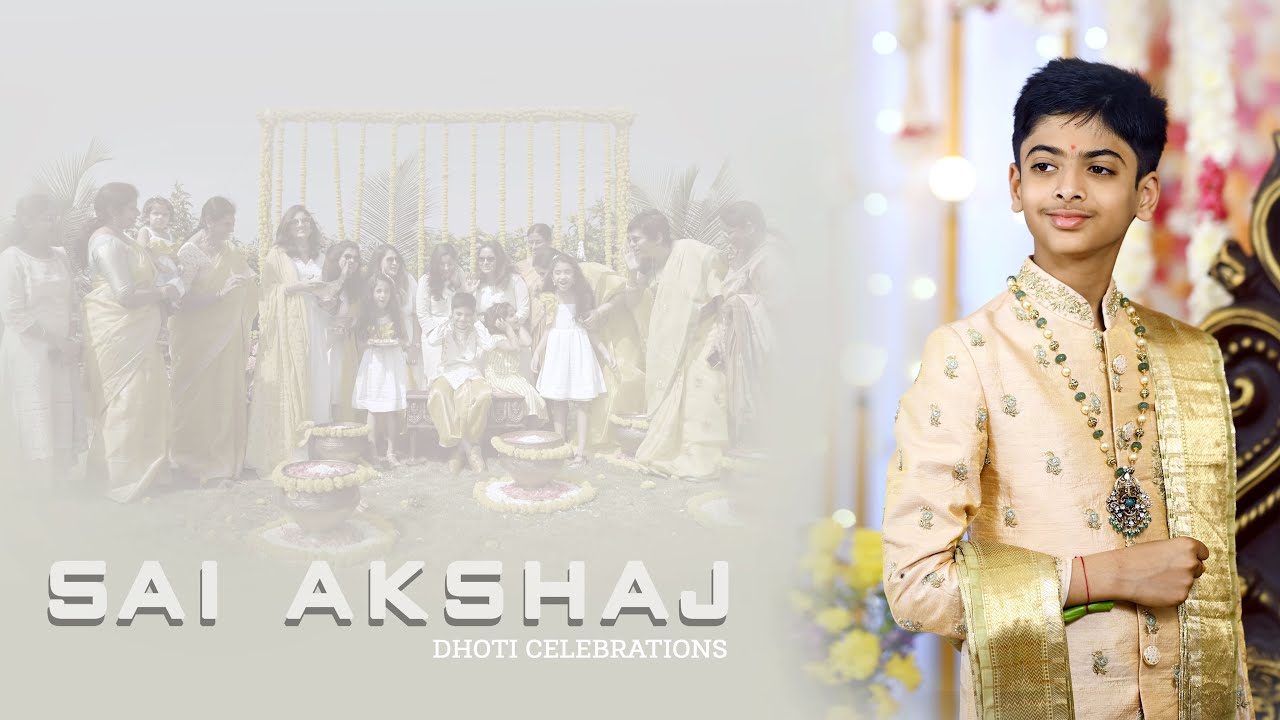 TEASER OF SAI AKSHAJ'S DHOTI CEREMONY 4K | RUSHI DIGITALS | - YouTube