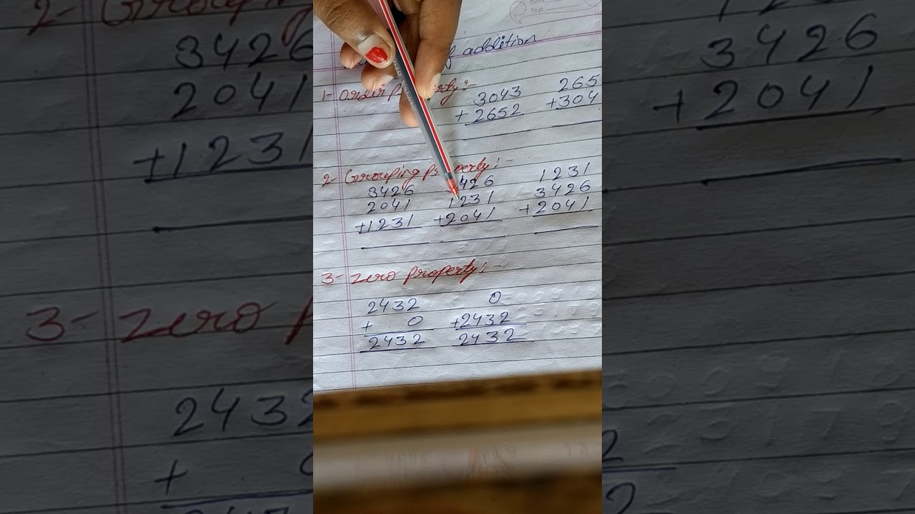 Properties Of Addition For Class 3 13 05 20 YouTube Properties Of Addition For Class 3 13 05 20 YouTube