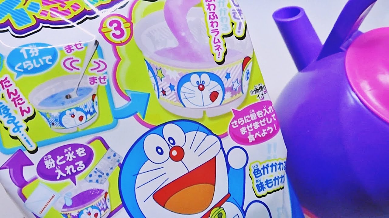 Japanese DIY candy kit Popin Cookin Bandai doraemon ramune 반다이 도라에몽 신기한 ...