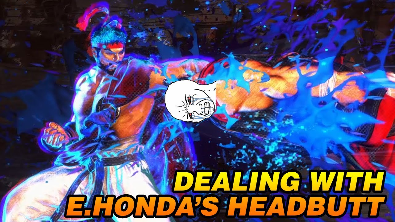 SF6 - How to deal with E. Honda's headbutt (Ryu gameplay) - YouTube