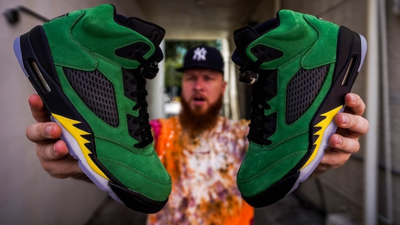 HOW GOOD ARE THE JORDAN 5 OREGON SNEAKERS?! (Early In Hand Review ...