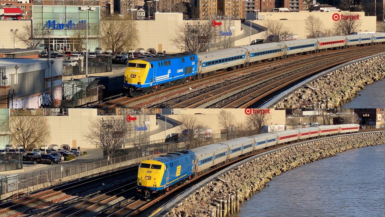 MTA Metro-North Railroad P32AC-DM Heritage Units! Conrail Vs Penn ...