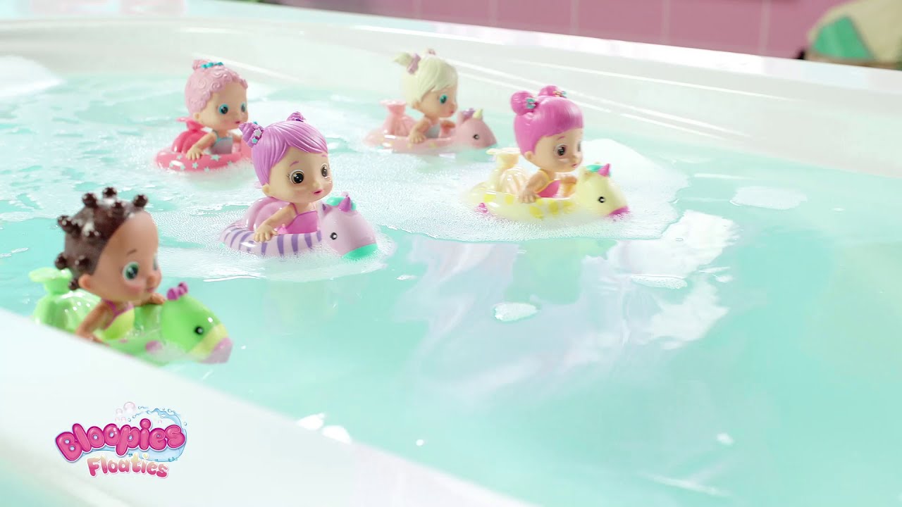 Bath Time Fun! Cute animal-shaped floaties! - YouTube