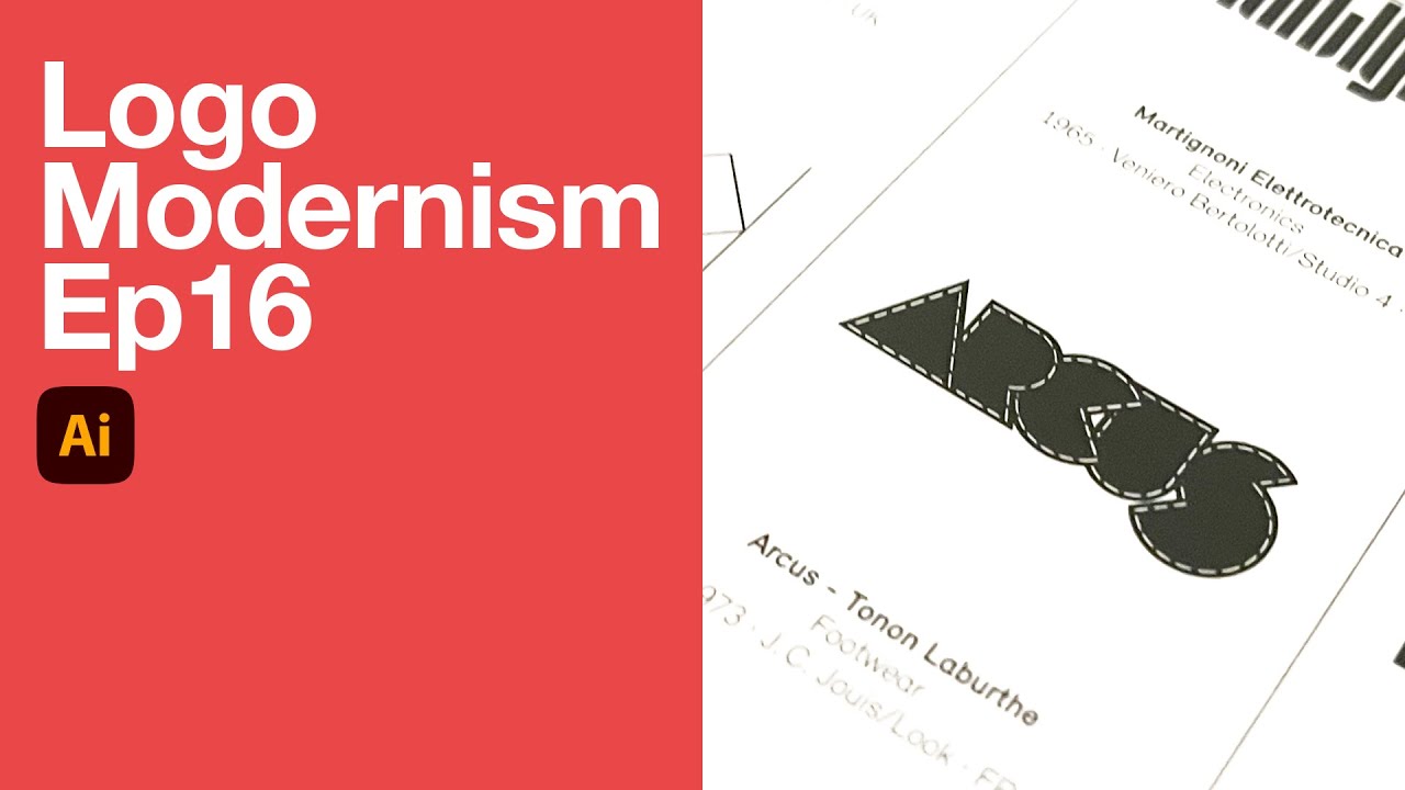 Logo Modernism Ep16: Arcus (Draw Stitched Type in Adobe Illustrator ...