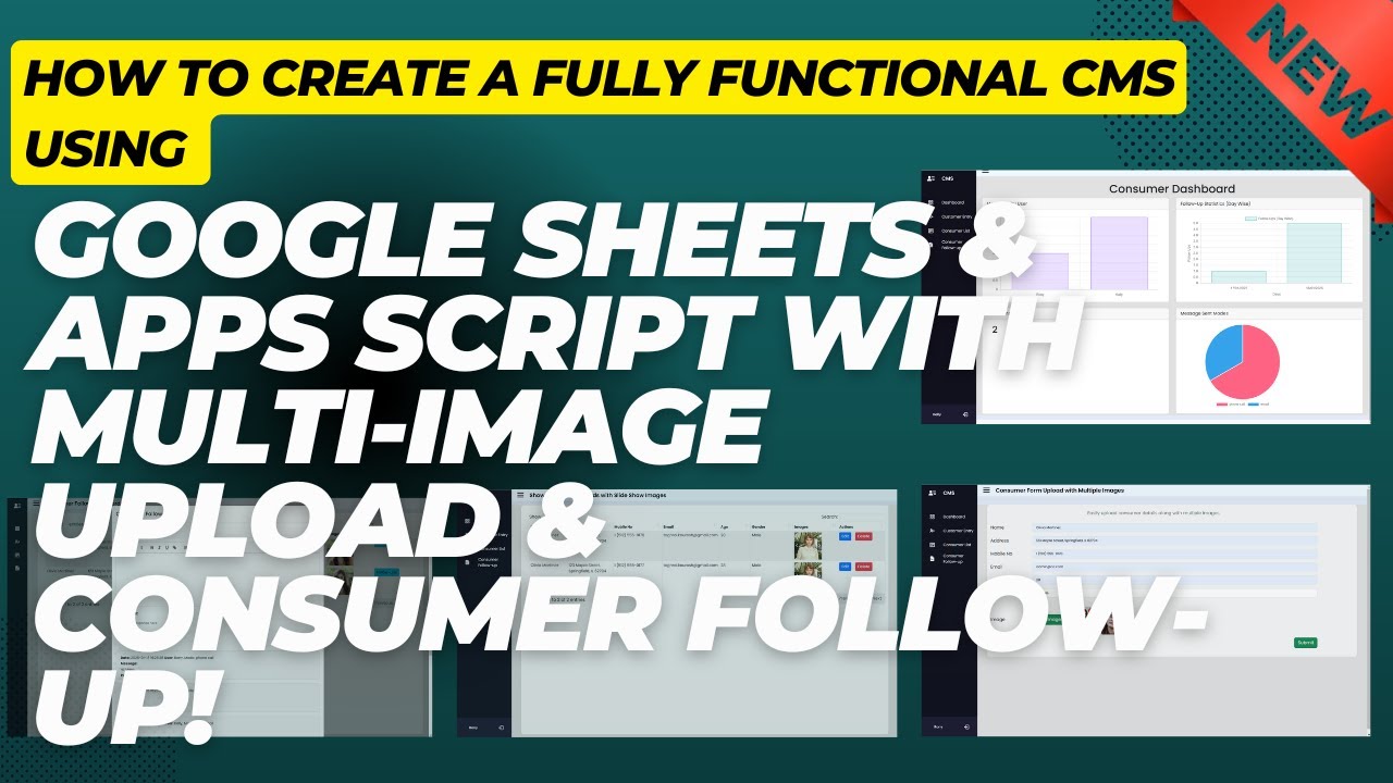 Create a CMS with Google Sheets & Apps Script | Multi-Image Upload ...