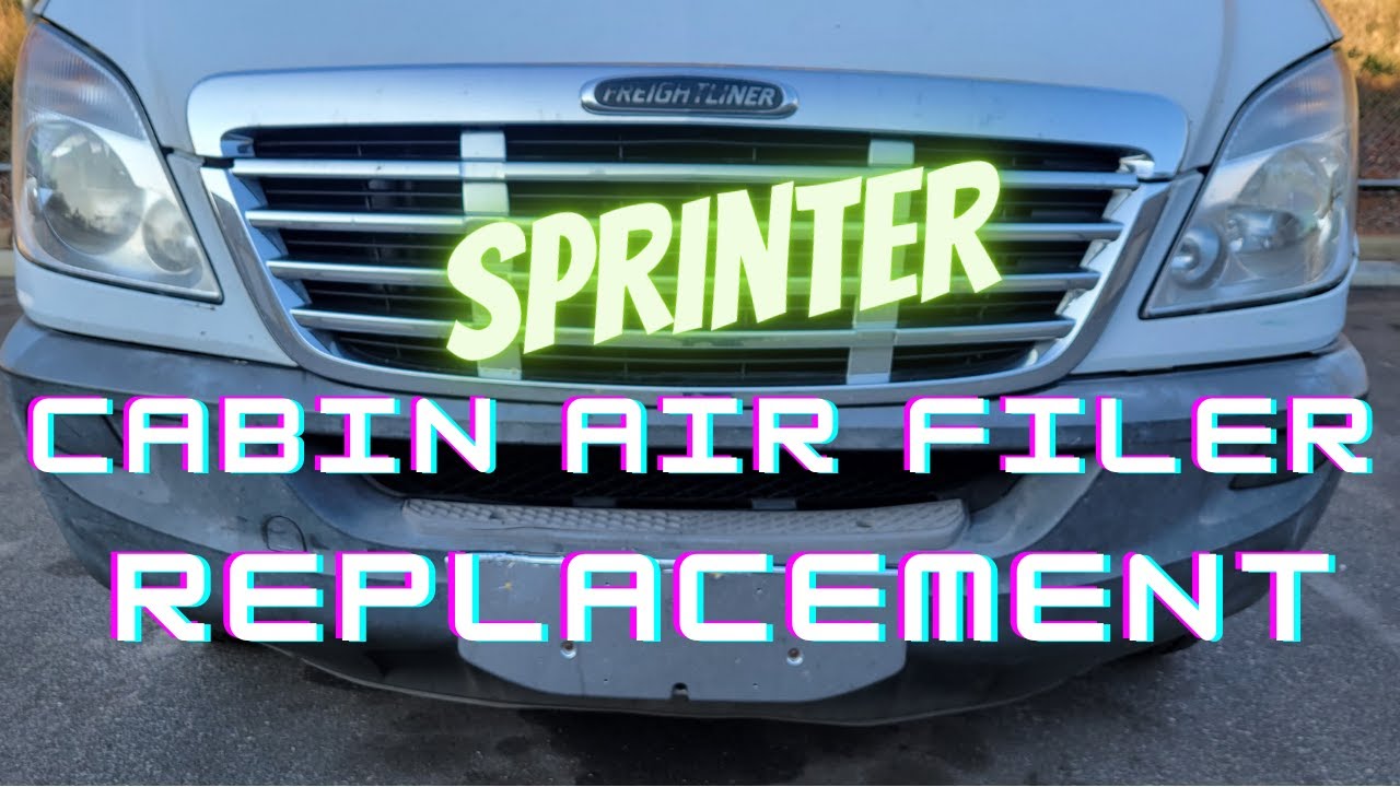 Sprinter Cabin Air Filter Replacement - YouTube