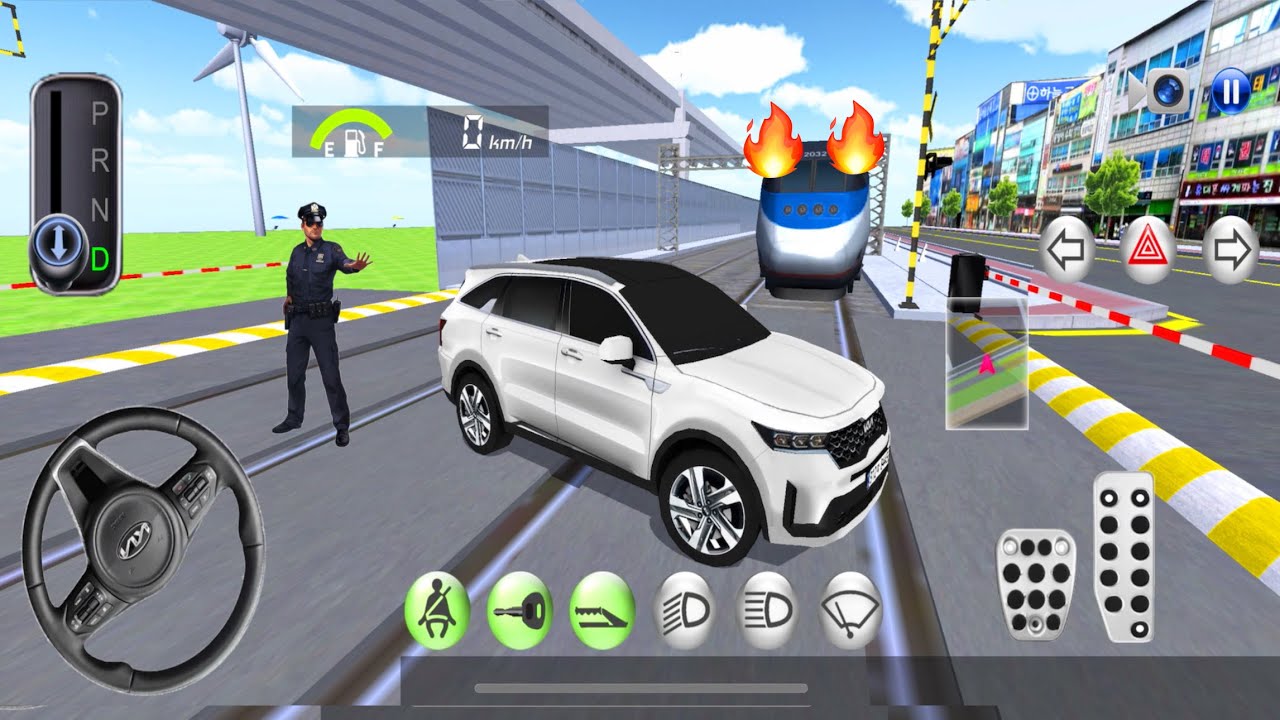 3D Driving Class #2 Bullet Train Vs SUV Super Car! Gameplay Android IOS ...