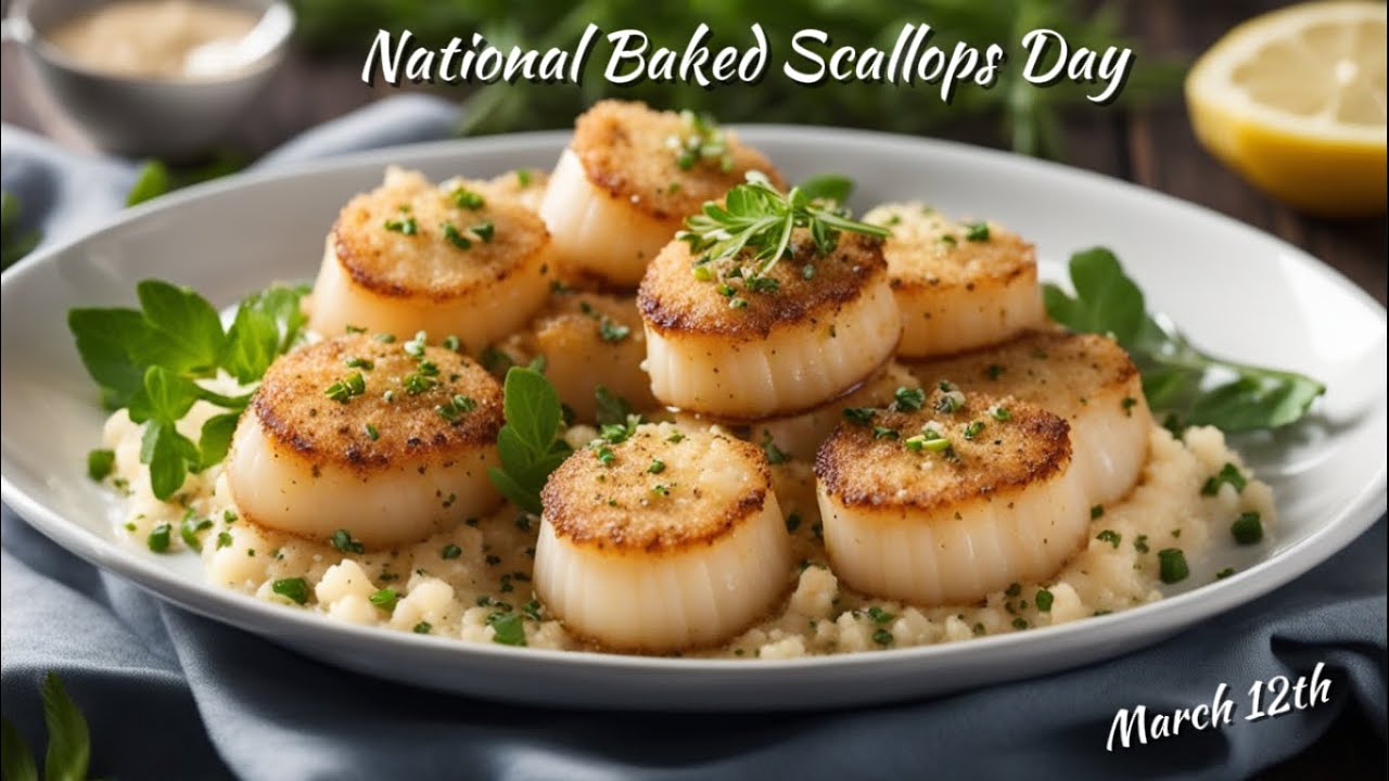March 12 - National Baked Scallops Day - YouTube