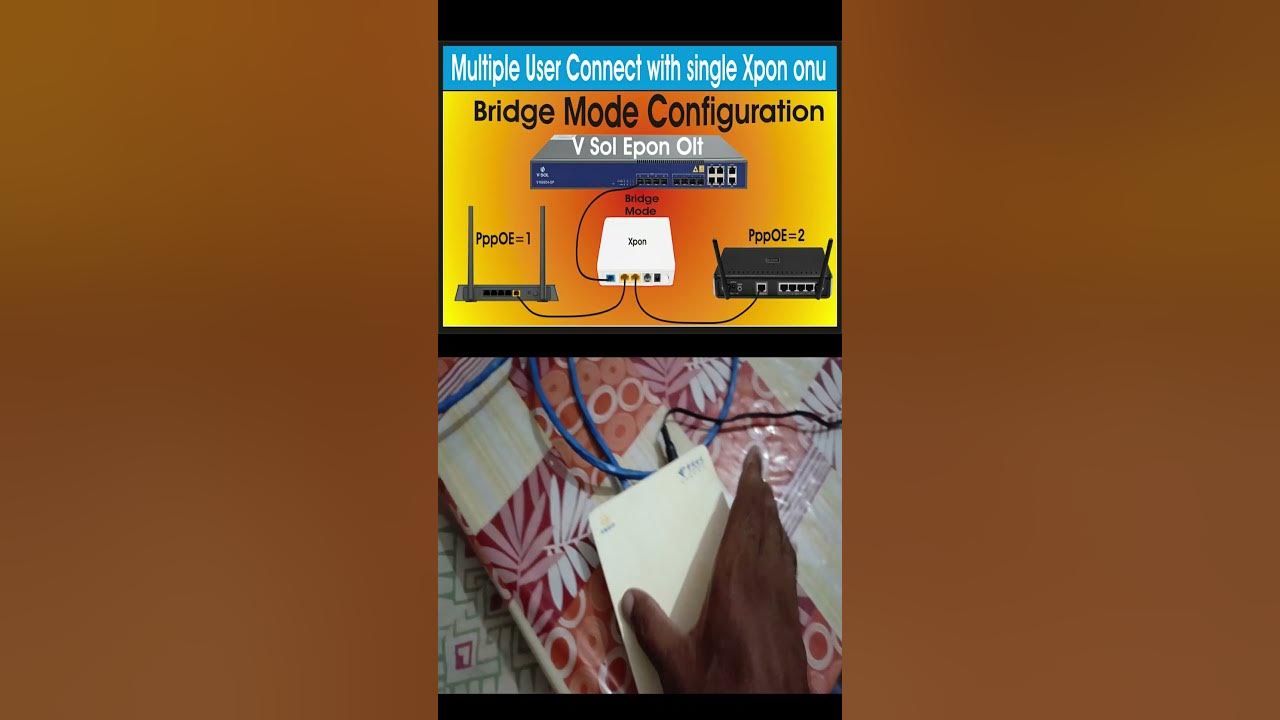 Onu bridge mode Configuration - YouTube