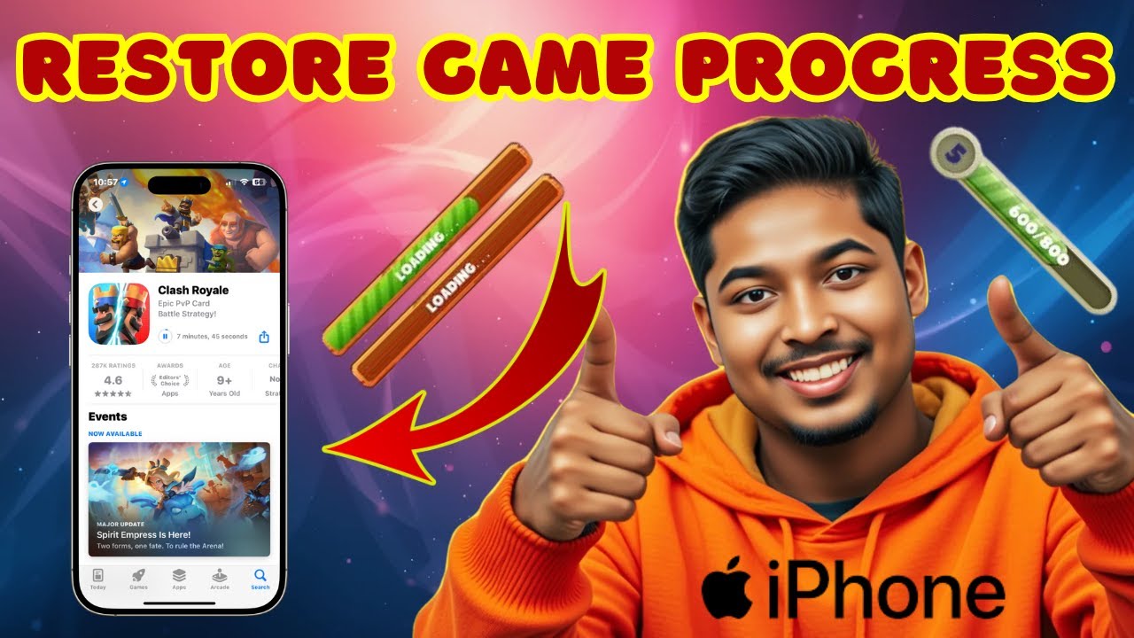 How To Restore Game Progress On iPhone - Quick Tutorial - YouTube