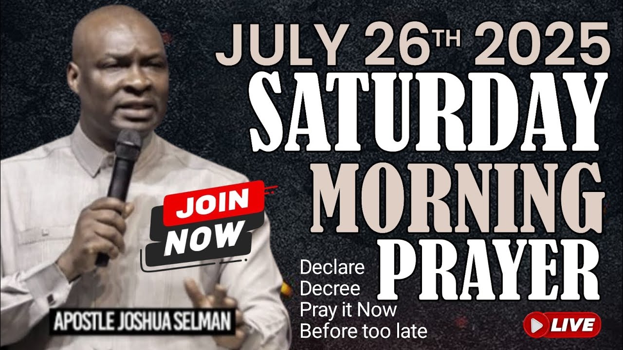 Apostle Joshua Selman July 26th Midnight Declaration Restoration Prayer ...