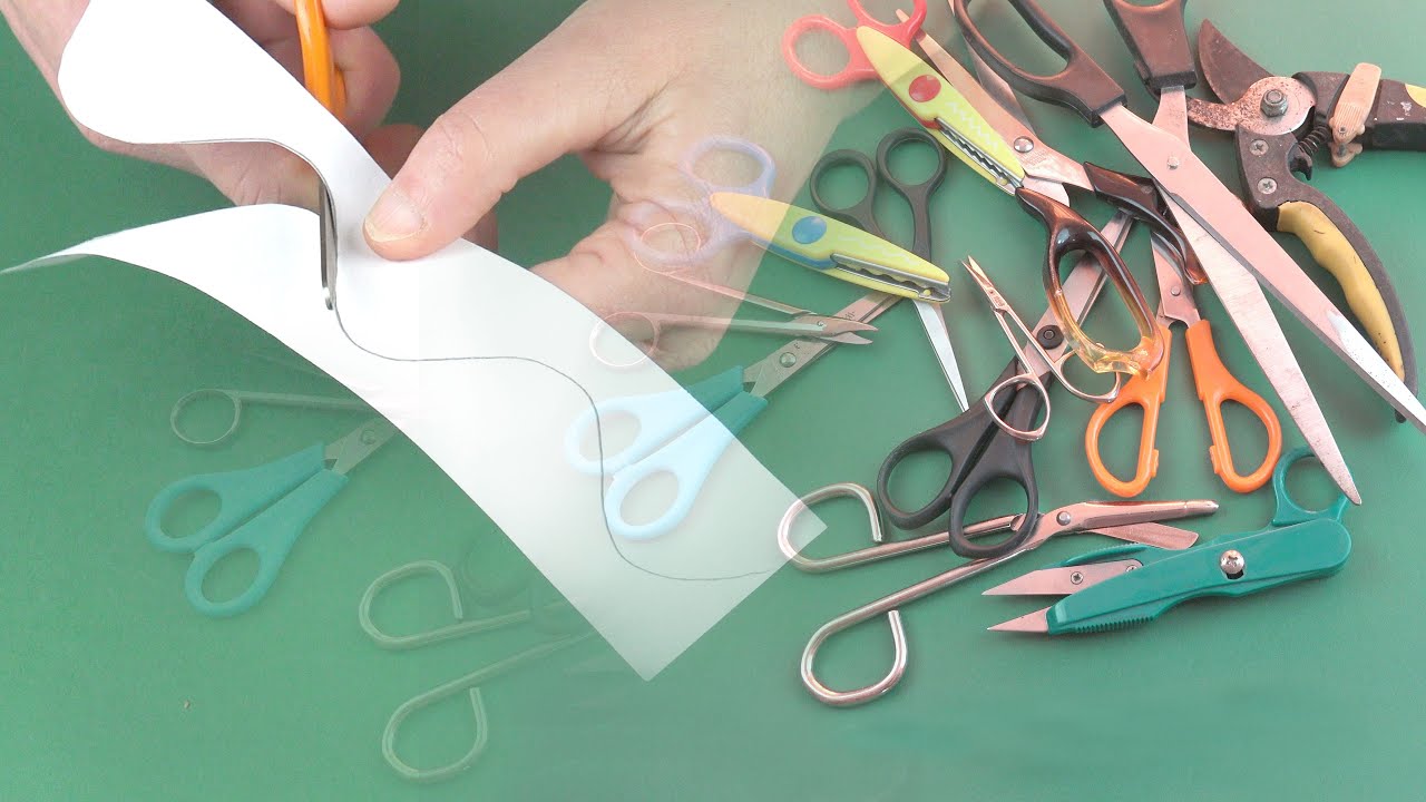 Umgang mit der Schere einfach erklärt. Basteln für Anfänger. Schneiden ...