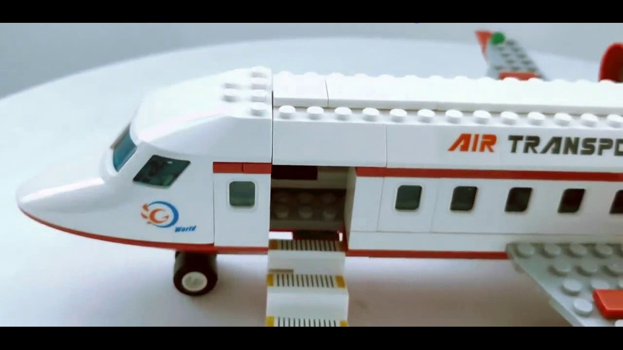 City Airplane Building Blocks Bricks Airport Air Transport Figures ...