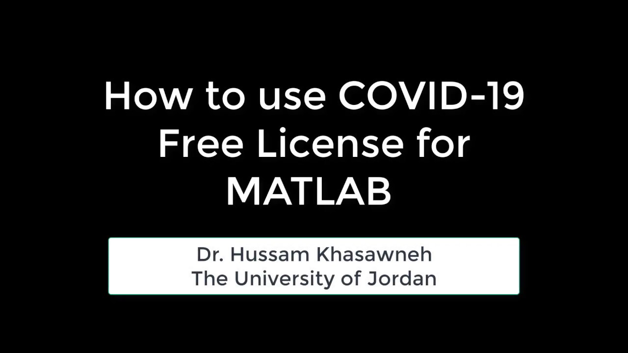 How to use, install, and activate MATLAB - COVID-19 License - YouTube