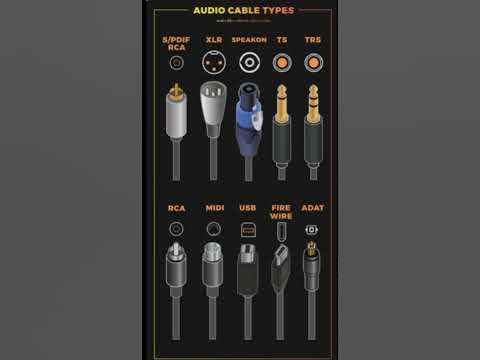 AUDIO CABLE TYPES #cable #short - YouTube