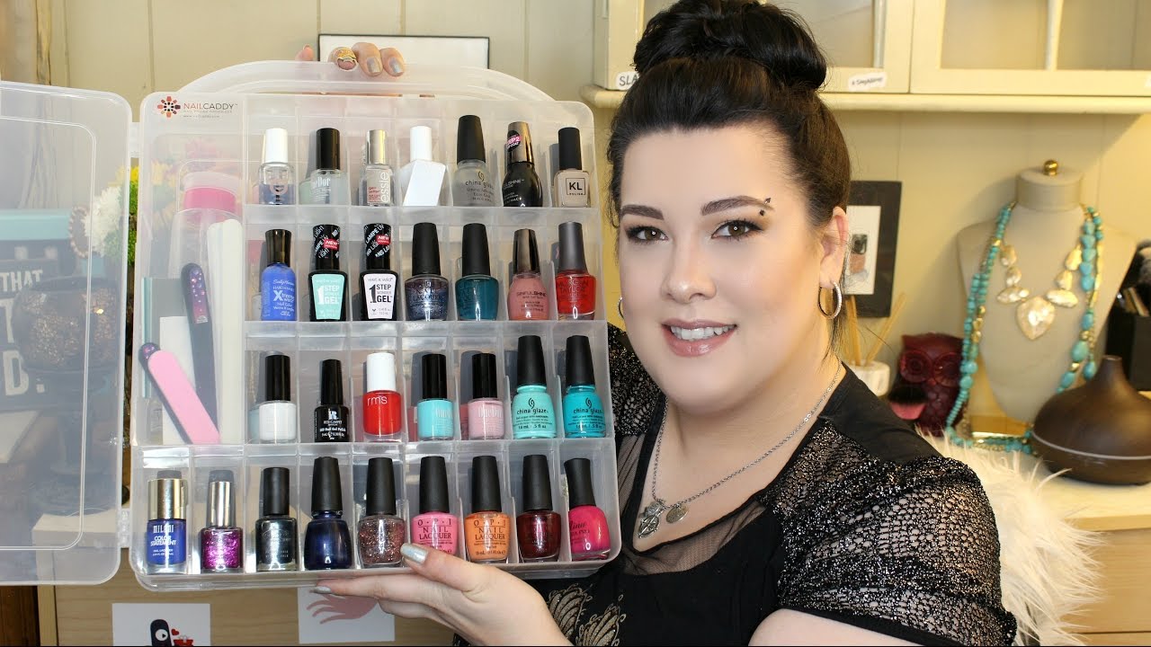 Decluttering & Organizing My Nail Polish | Feat. Nail Caddy - YouTube
