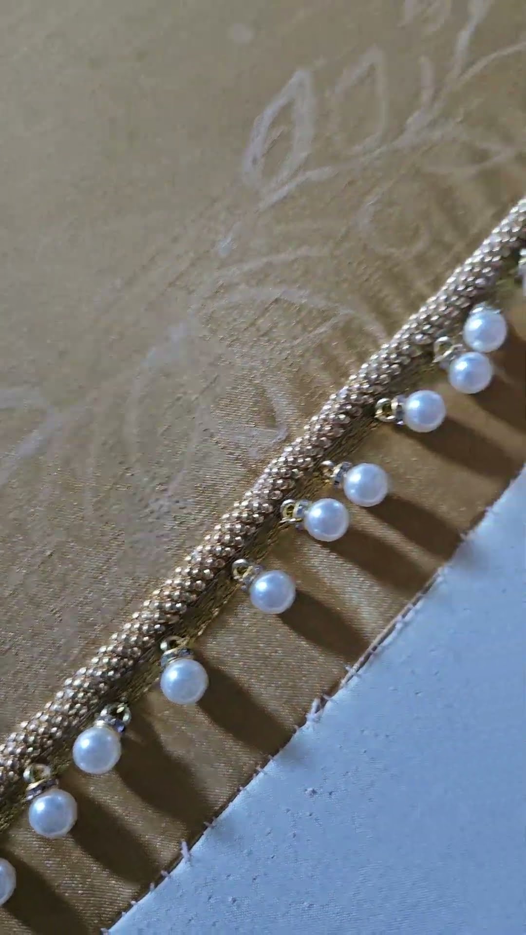 sleeve hanging beads aari work - YouTube