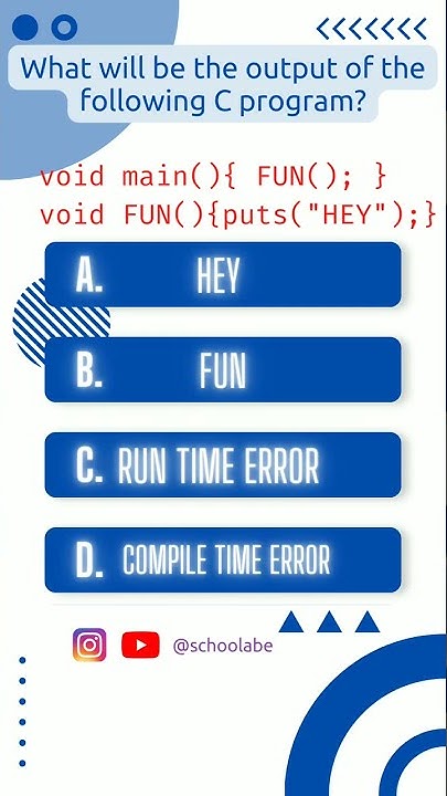 C Programming MCQ Series #11 - YouTube