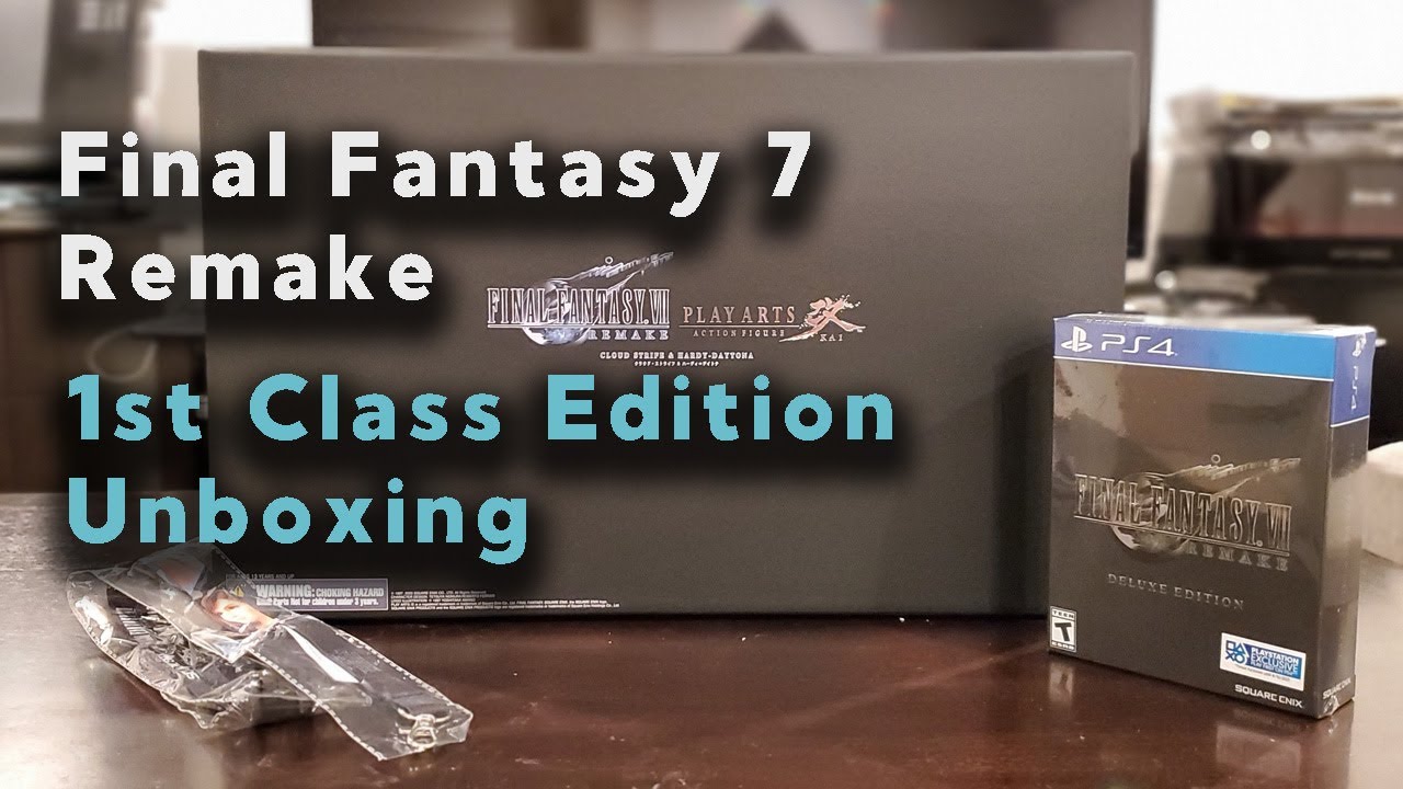 Unboxing! Final Fantasy 7 Remake: 1st Class Edition - YouTube
