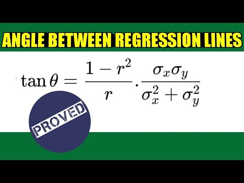 Angle between Two Lines of REGRESSION - YouTube