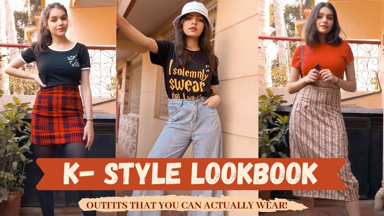 KOREAN FASHION INSPIRED OUTFITS|| K-Style 2020|| SHREYA KALRA - YouTube