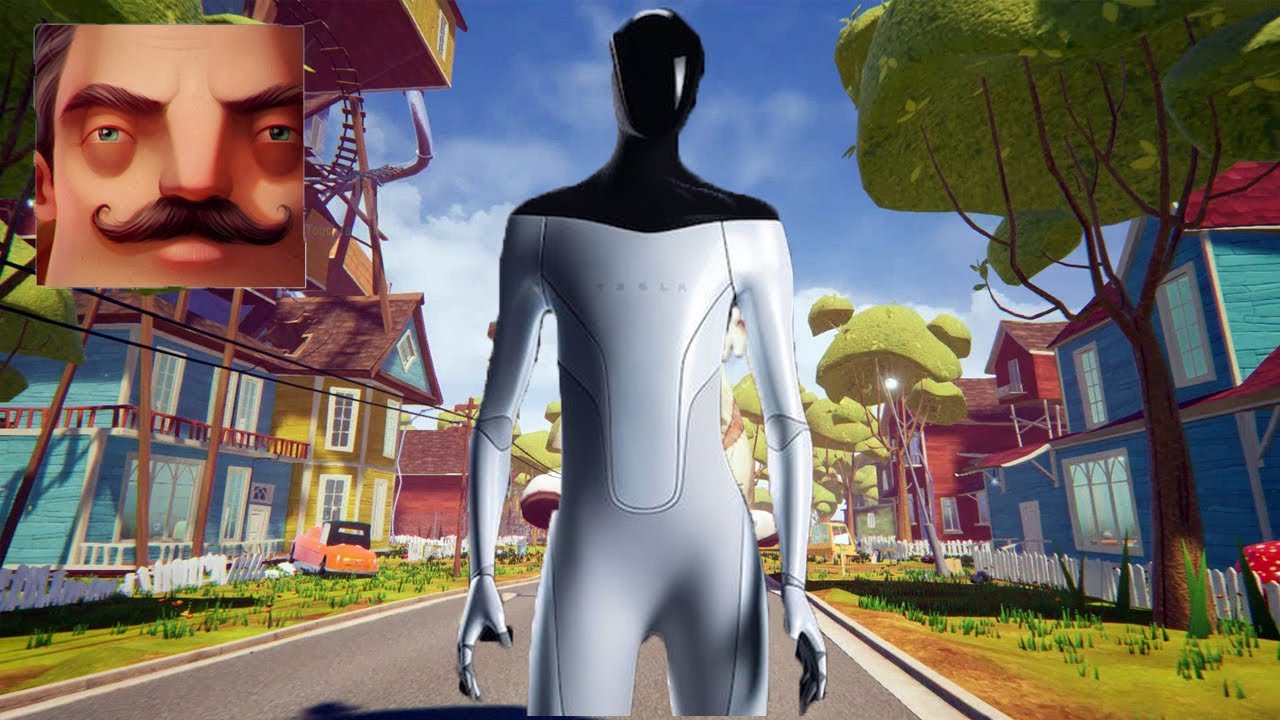 Hello Neighbor - My New Neighbor Tesla Bot History Gameplay Walkthrough ...