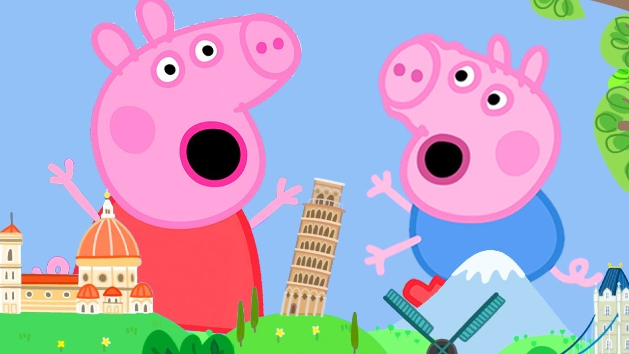 The Giant Peppa Pig's Adventure at the Tiny Land | Family Kids Cartoon ...