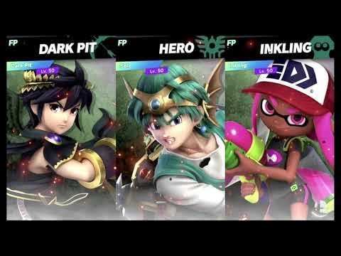 Super Smash Bros Ultimate Amiibo Fights – 11pm Finals Dark Pit vs Solo vs Inkling - YouTube