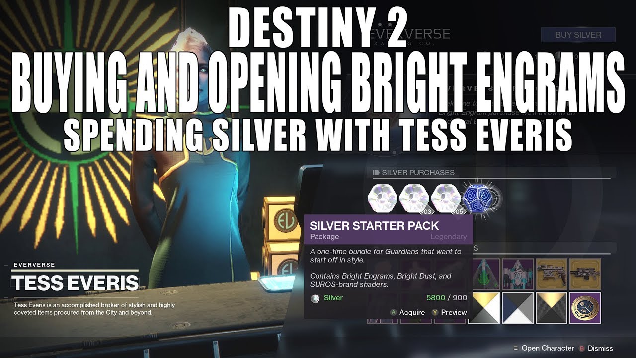 Destiny 2 | Spending Silver with Tess Everis - YouTube