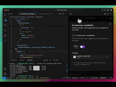 🚀 Setup Deepseek Locally for VS Code Autocompletion | Private ...