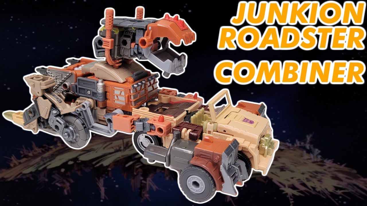 Build Along: Junkion Roadster Combiner featuring Detritus, Trashmaster, and Crashbar - YouTube
