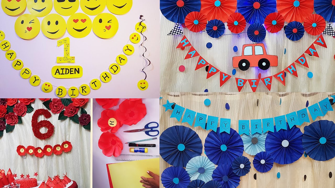 Birthday Banner Ideas Birthday Decoration Ideas At Home DIY YouTube Birthday Banner Ideas Birthday Decoration Ideas At Home DIY YouTube