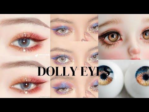 Dolly eye makeup - YouTube