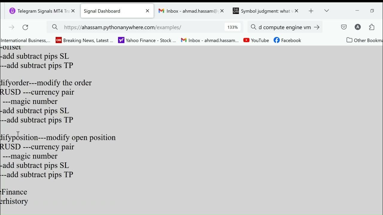MQL4 MQL5 Course: Total list of Telegram commands for MT4 and MT5 - YouTube