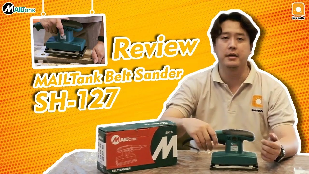 Review MAILTank Belt Sander SH127 - YouTube