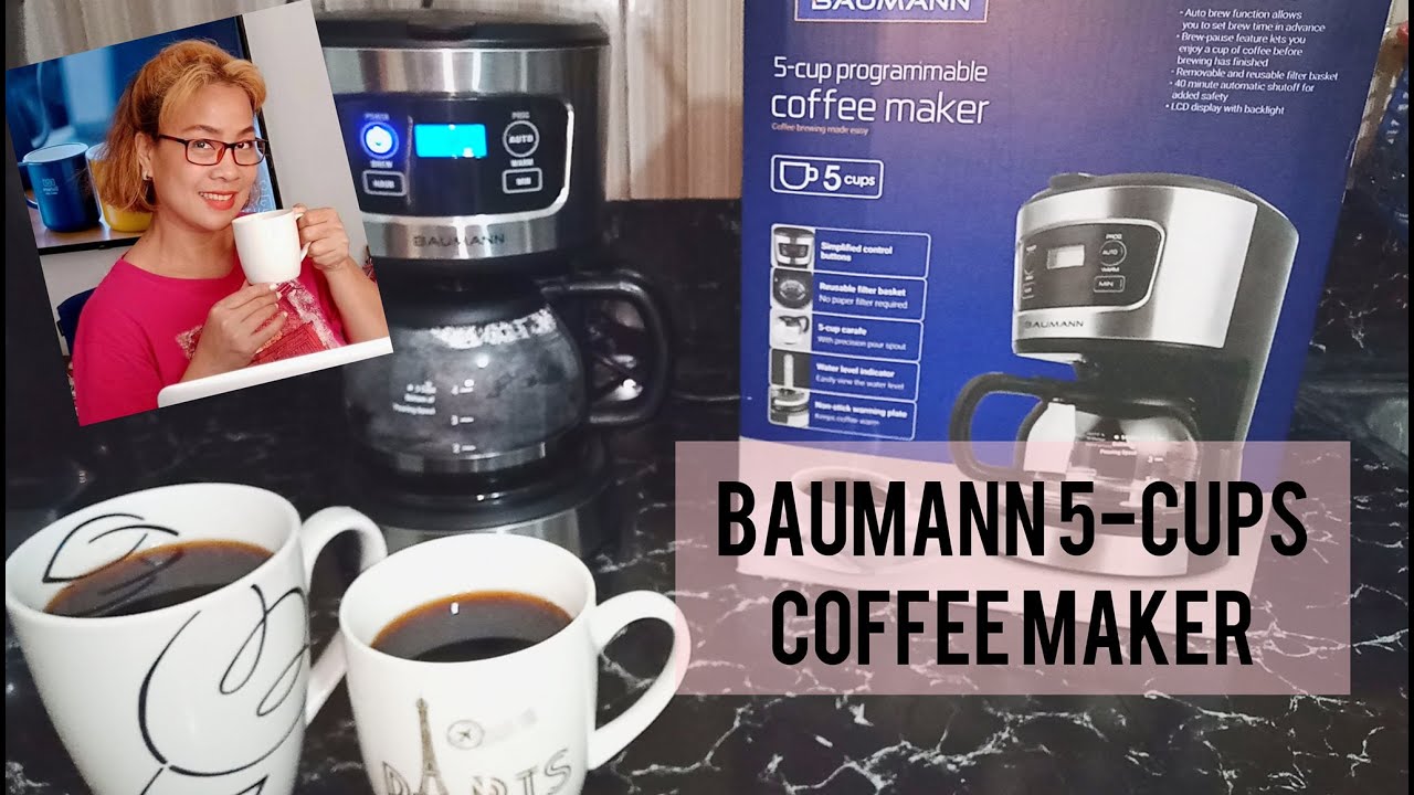 BAUMANN 5-CUPS PROGRAMMABLE COFFEE MAKER | #PRIZE | PORTABLE COFFEE ...