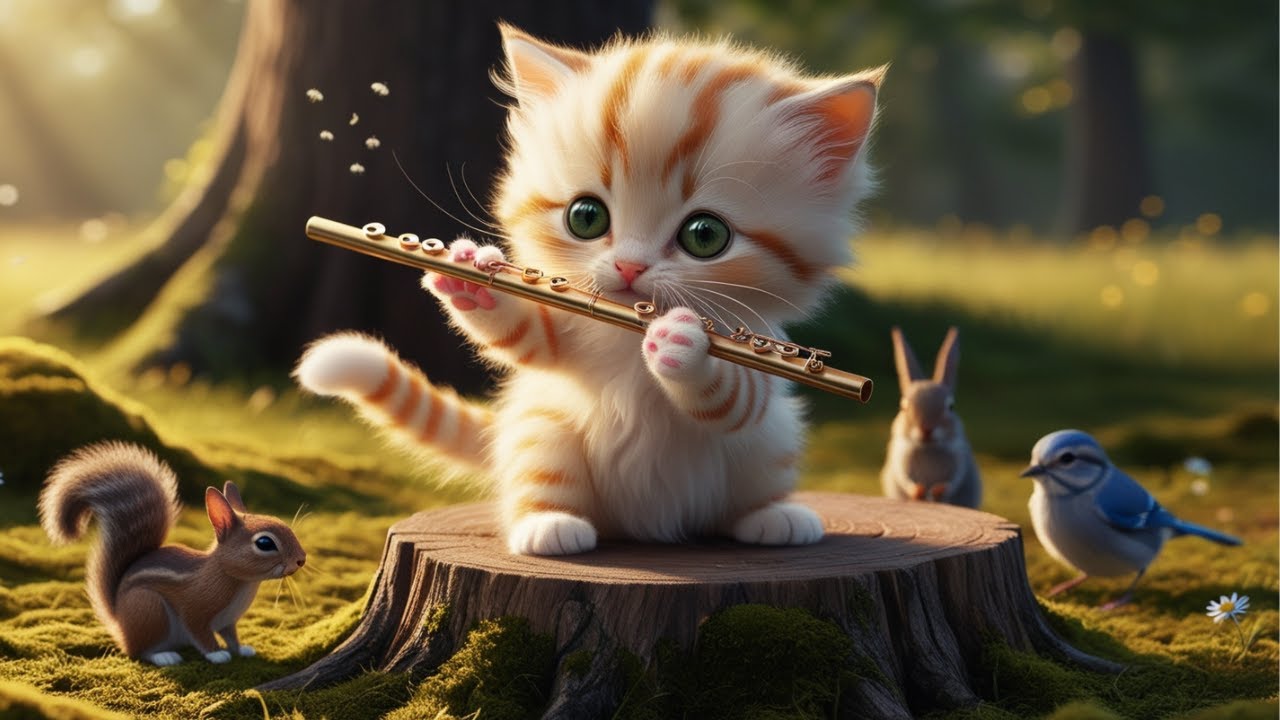 cute kittens playing different musical instruments #kitten #cute #cat ...