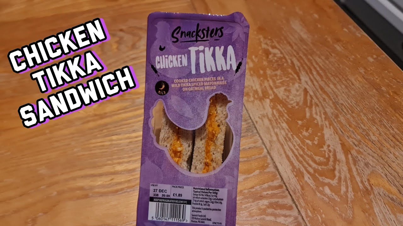 Snacksters Chicken Tikka Sandwich Food Review - YouTube