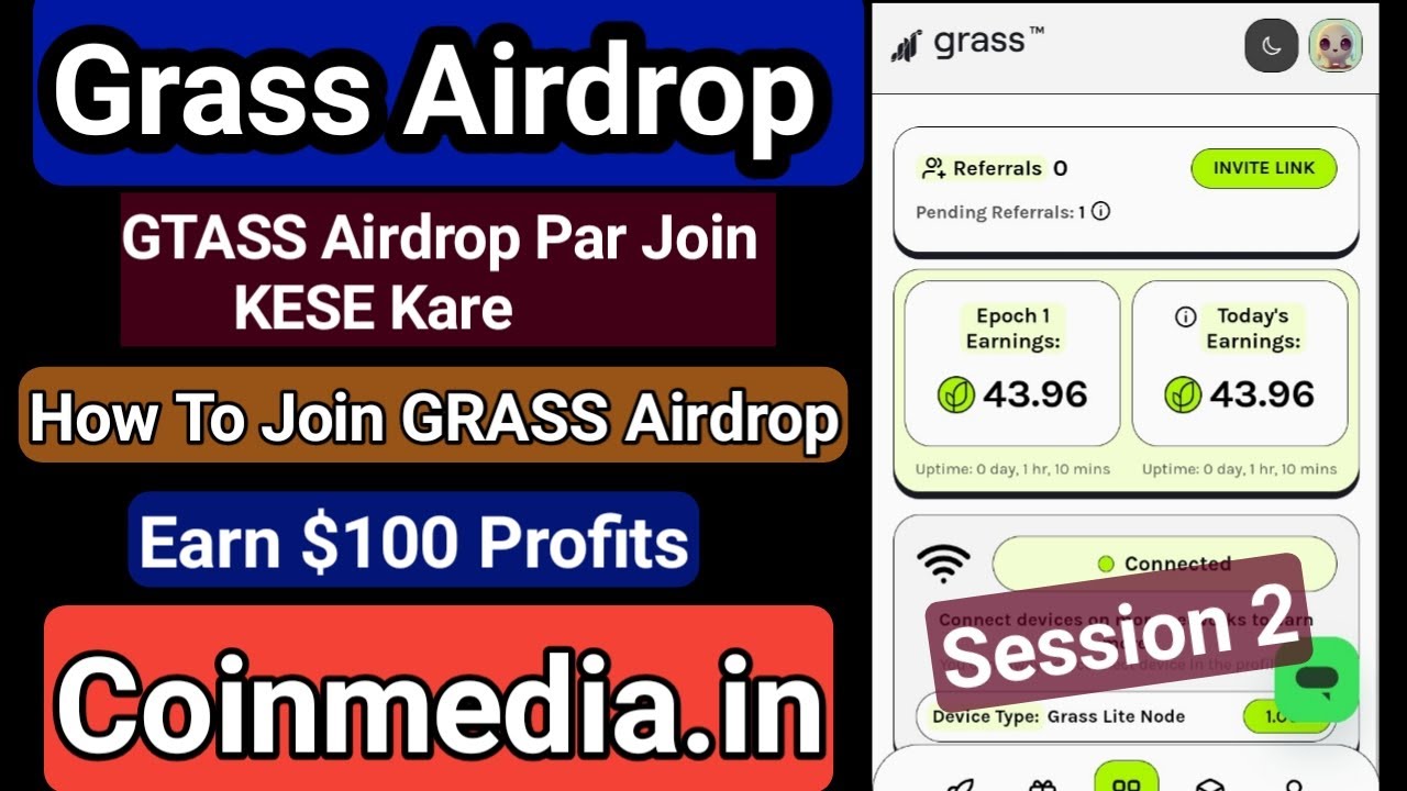 Grass Airdrop |How to Create Account | How to Connect Phantom Wallet ...