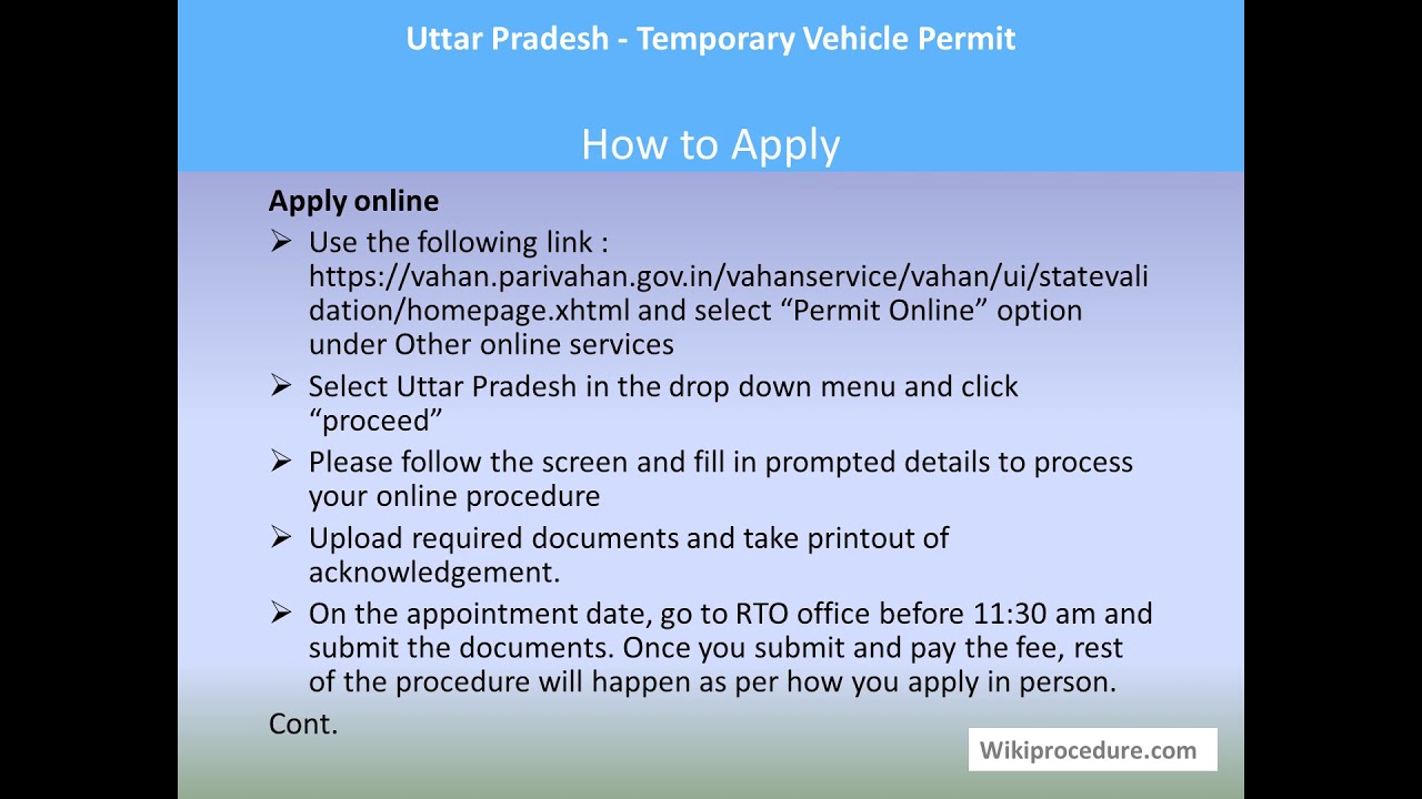 Uttar Pradesh Online Apply For Temporary Vehicle Permit YouTube uttar-pradesh-online-apply-for-temporary-vehicle-permit-youtube