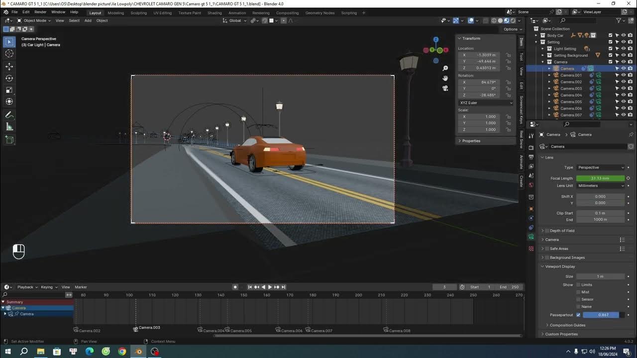 Blender 4.0: Render Multiple Cameras in Blender at Once | EEVEE Render | Amination - YouTube
