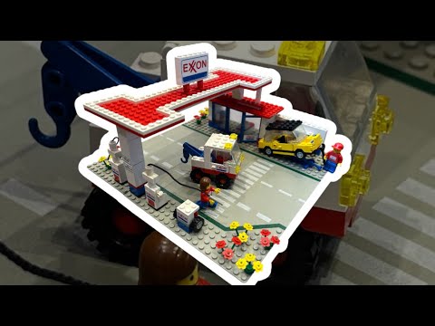 Building LEGO 6371-2 Exxon Gas Station Unreleased Version (1984) - YouTube