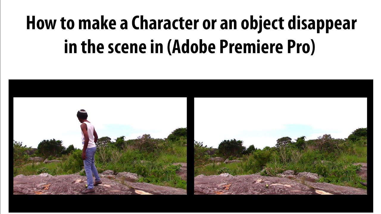 TUTORIAL 4 : How make a character or an object to disappear in the scene in (Primiere Pro ...