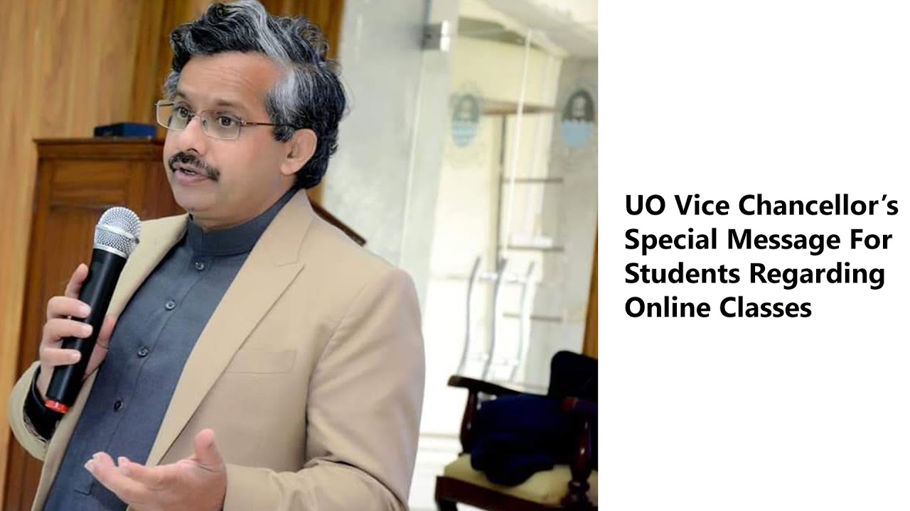 UO Vice Chancellor Message for Online Classes! - YouTube
