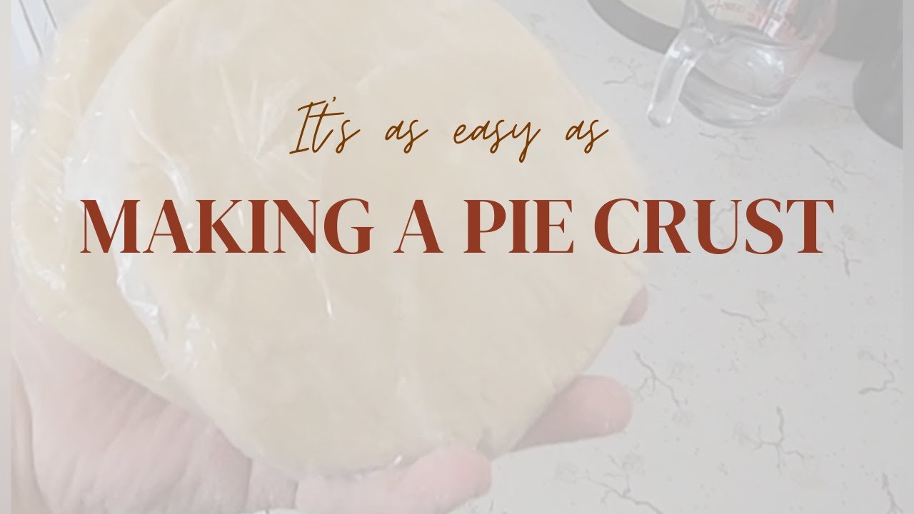 Quick Pie Crust Recipe - YouTube
